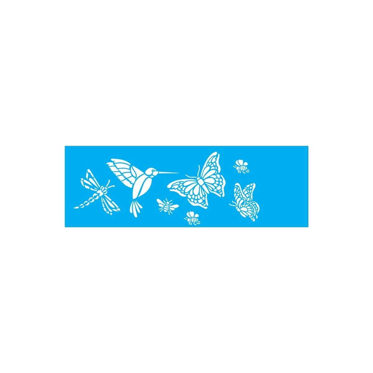 Stencil Opa 10x30cm - Borboleta, Pássaro e Abelhas - 1463 – Mundo do ...