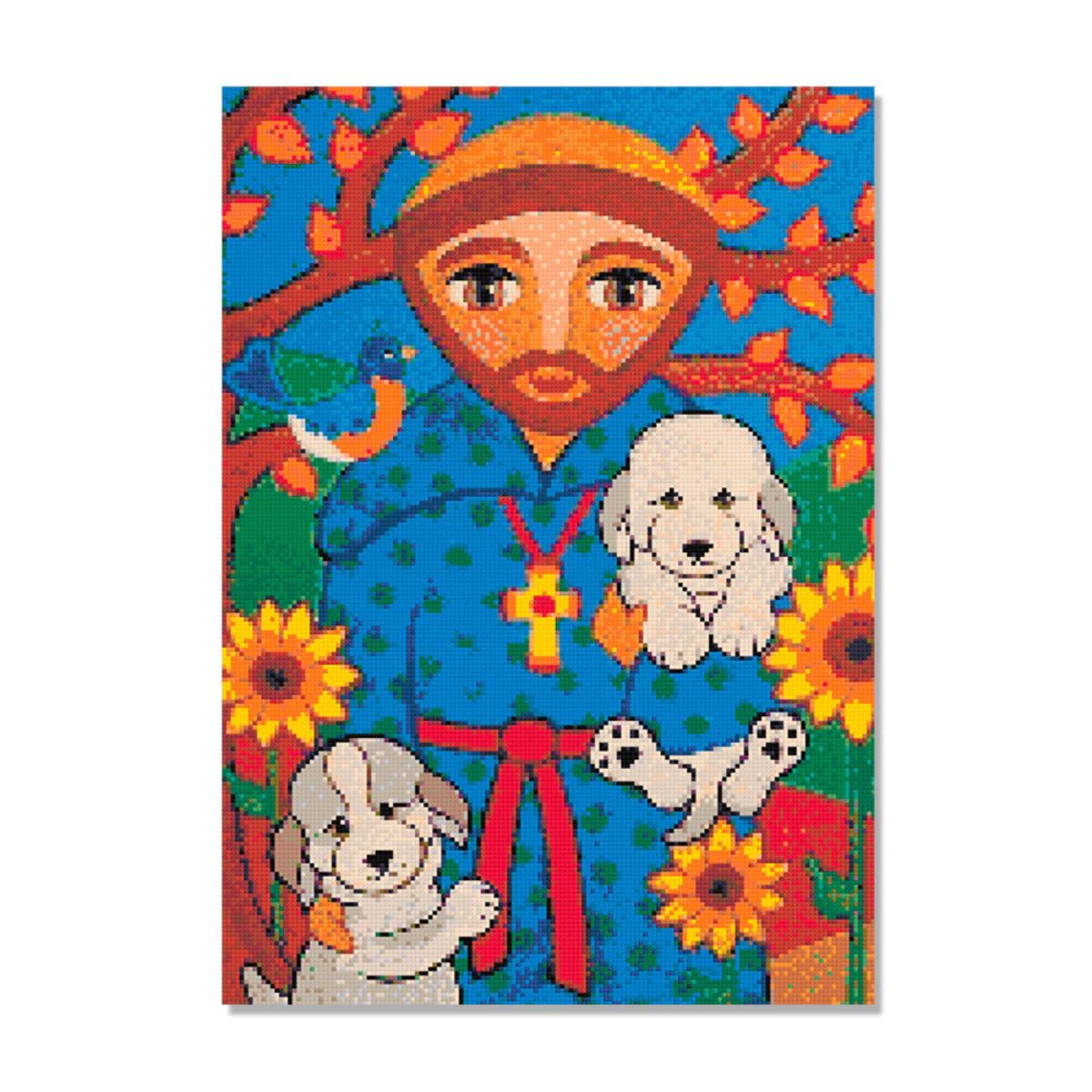 Kit de Pintura com Diamante 42x60cm - São Francisco de Assis Artístico ...