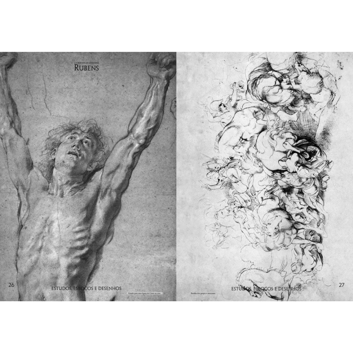 Livro Caderno de Desenho Rubens - Estudos, Esboços e Desenhos - Criati ...